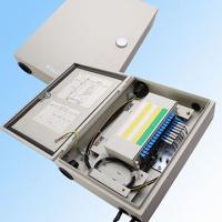 China Cold Rolled Steel Plate Fiber Optic Cable Distribution Box 48 Core Flip Structure for sale