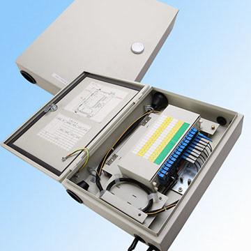 China Cold Rolled Steel Plate Fiber Optic Cable Distribution Box 48 Core Flip Structure for sale