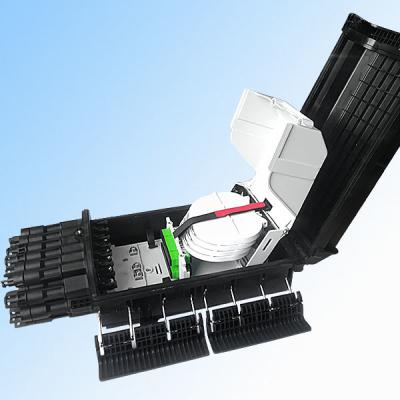 China Outdoor Fiber Optic Splice Closure96 Fiber 4x24 Splicing Trays Wall Mounting / Aerial for sale
