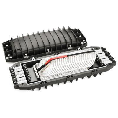 China Big Capacity Fiber Optic Splice Closure 288 Fiber Silicone Rubber Aerial Pipe - Lined for sale