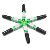 China FTTH Pre Bur Fiber Optic Quick Assembly Fast Connectors SC APC ROHS Compliance for sale