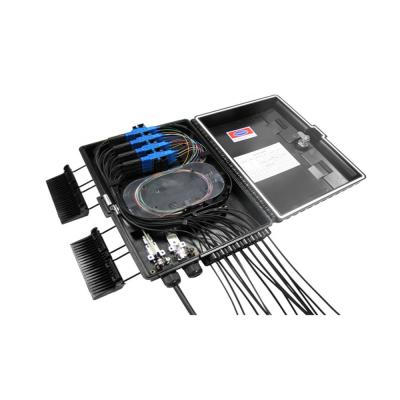 China ABS Plastic FTTH Fiber Optic Termination Box 16 Core Wall / Pole Installation for sale