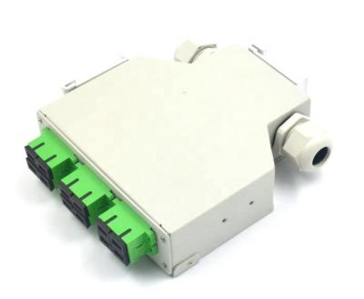 China Customized Fiber Optic Patch Panel Terminal Distribution Box With SC/APC Adapters for sale