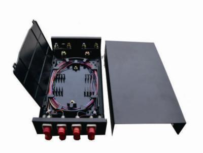 China Wall Mounted Fiber Optic Patch Panel，8/12 Port Metal Terminal Distribution Box for sale
