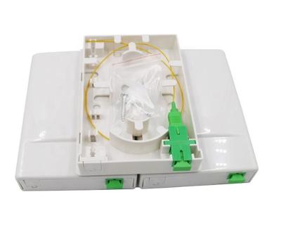China 1 In 1 Out Mini FTTH Fiber Optic Terminal Box With SC APC Adapter / Pigtails for sale