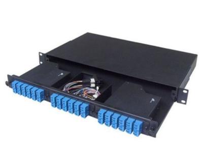 China 72 Port Fiber Optic Patch Panel 3x24 Core Cassette Module 1U 19 Rack Mounted for sale