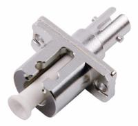 China ST to LC Hybrid Simplex Metal Fiber Adapter, ST fiber optic connector, singlemode/multimode, simplex for sale