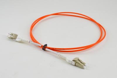 China Fiber patch cord lc to lc multimode duplex 2.0mm PVC/LSZH/OFNR/OFNP Plenum Rated,SM/MM/OM3/OM4/OM5 optional for sale
