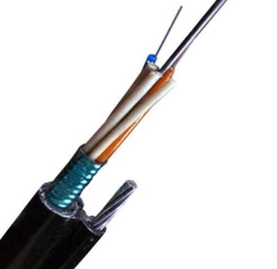 China Overhead Bulk Fiber Optic Cable Steel Armored 8 Self Supporting 4/6/8/12/24 Core for sale