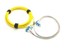 China Indoor Pre Terminated Multi Fiber Cables 12 Core Singlemode LC UPC To LC UPC for sale
