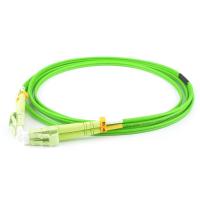 China LC To LC Fiber Optic Patch Cables 100Gb Duplex Multimode 50/125 OM5 Premium LSZH for sale