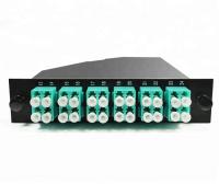 China LGX MPO MTP Cassette Fiber Optic Patch Panel LC Duplex 2 MPO Adapter 1U Rack Mount for sale