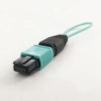 China OM3/OM4 MPO MTP Patch Cord Multimode Aqua Loopback Tester Cable Assemblies for sale