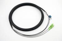 China Light Weight Fiber Cable Assembly Sc To Lc Duplex Outdoor Black LSZH Jacket for sale