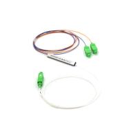 China FTTH Fiber Optic Splitter 1 In 2 Out  0.9mm G657A1 SC APC Low Insertion Loss for sale