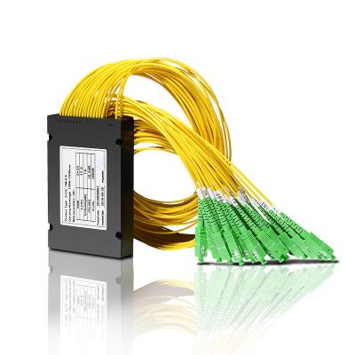 China GPON/EPON Passive Fiber Optic Splitter 16 Way 1 In 16 Out With SC APC Connector for sale