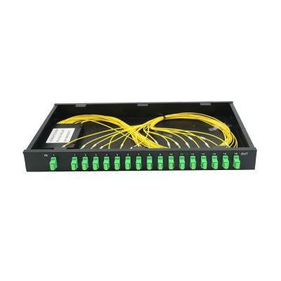 China 16 Port SC APC Fiber Optic Audio Splitter 1x16 For Uniform Optical Signal Distribution for sale