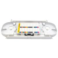 China 12/24 Core Fiber Optic Patch Panel Plastic ABS Optical Splicing Cassette Module for sale