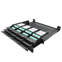 China 3 Sliding Drawers Fiber Optic Cable Termination Patch Panel High Density MTP/MPO for sale