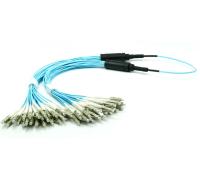 China Pre Terminated Fiber Optic Cable Assemblies LC/UPC To LC/UPC Multimode Om3 12/24 Fibers for sale