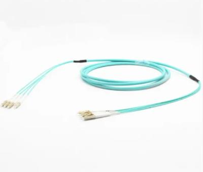 China OM3 Multimode LC Pre Terminated Multi Fiber Cables 4/6/8/12/24F With PVC LSZH Jacket for sale