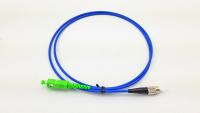 China Steel Armoured Fiber Optical Patch Cord SC/FC/LC/ST Connectors Single Mode for sale