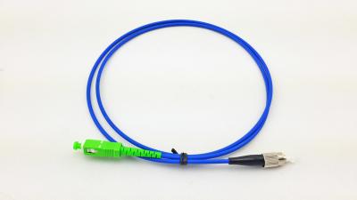 China Steel Armoured Fiber Optical Patch Cord SC/FC/LC/ST Connectors Single Mode for sale
