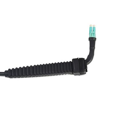 China NSN LC Uniboot Connector Fiber Optic Patch Cord Cable Assembly With Flexible Boot for sale