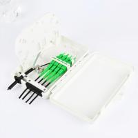 China IP66 Waterproof Fiber Optic Termination Box 4 Port FTTH With SC/LC Connectors for sale
