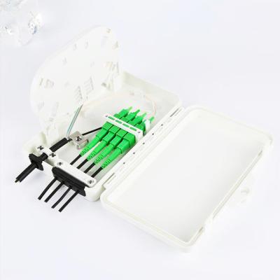 China IP66 Waterproof Fiber Optic Termination Box 4 Port FTTH With SC/LC Connectors for sale