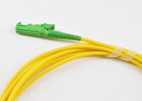 China PVC/LSZH Jacketed Fiber Optical Patch Cord E2000 APC/UPC OS2 9/125um Simplex 2.0/3.0mm for sale
