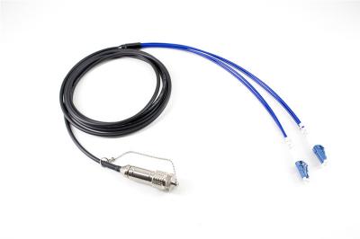 China Plug And Socket To LC Custom Fiber Optic Cable Assemblies 4 Core Waterproof ODC Connector for sale