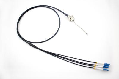 China 4 Core Fiber Cable Assembly ODC Plug / Socket To LC/UPC For Railway Signal Control for sale