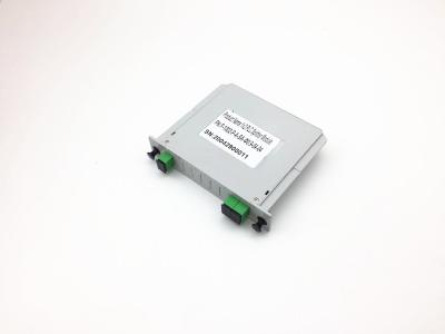 China Plug - In Type PLC Fiber Optic Splitter 1x2 1260nm~1650nm Operation Wavelength for sale