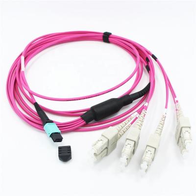 China Small Volume MPO MTP Patch Cord Pre Terminated Harness Breakout Cable For Data Center Cabling for sale
