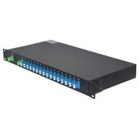 China 1U 19 Inch MUX DEMUX CWDM Dual / Single Fiber 1270~1610nm Rack Mount 4/8/16/18 CH for sale