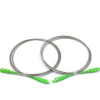 China High Tensile Fiber Optical Patch Cord SC/APC To SC/APC With 3.0mm Stainless Steel Tube for sale