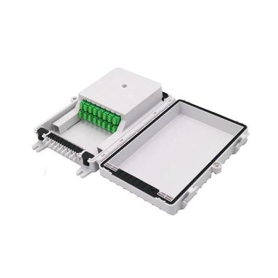 China PLC Splitter SC APC 12mm Cable Fiber Optic Termination Box for sale