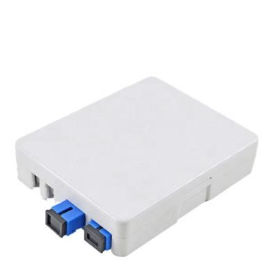 China Wall Mounted SC/LC Adapters Fusion Splicing Fiber Optic Termination Box for sale