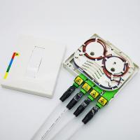 China ABS Plastic SC/APC Shutter Adapter FTTH Fiber Optic Termination Box for sale