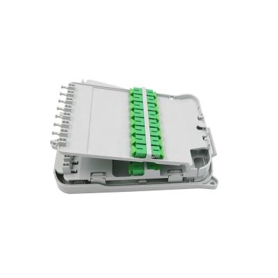China SC APC Adapters 12mm Cable 8/16 Ports Ftth Fiber Optic Terminal Box for sale