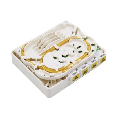 China ABS Plastic 4 Fiber SC/APC Pigtails Fiber Optic Termination Box for sale