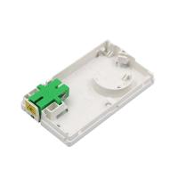 China Indoor Wall Mounted 1/2 Core Lower Layer Ftth Fiber Optic Terminal Box for sale