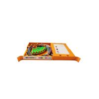 China ABS Plastic 12 Colored Pigtails Optical Splice Tray Cassette for sale