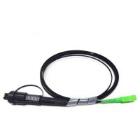 China LSZH Sheath SC APC Waterproof G657A1 Fiber Optical Patch for sale