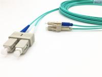 China PVC/LSZH LC-SC Duplex Multimode OM3 Fiber Cable Assembly for sale