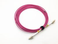 China LC/LC Duplex OM4 50/125 Multimode Fiber Cable Assembly for sale