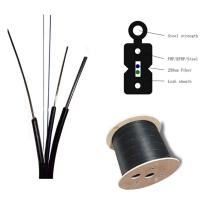 China Outdoor 2 Core LSZH Sheath Single Mode G657A2 Ftth Drop Cable for sale