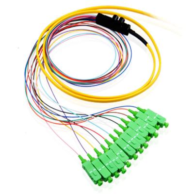 China 9/125um OS2 Single Mode 0.9mm Fiber Optic Pigtail for sale