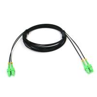 China SC APC To SC APC G657A1 LSZH Sheath FTTH Flat Drop Patch Cord for sale